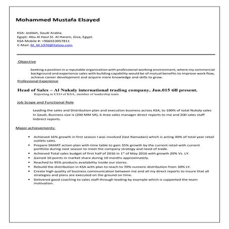 M.Mustafa Elsayed Last Updated CV | PDF