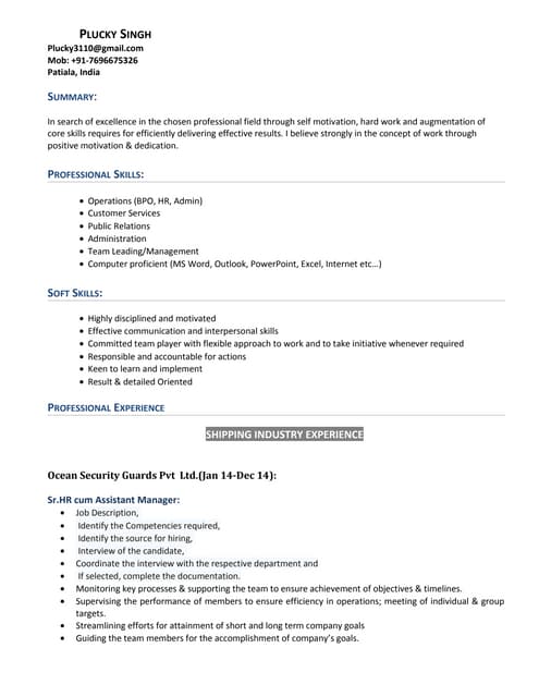 Daniel Leask CV | DOC