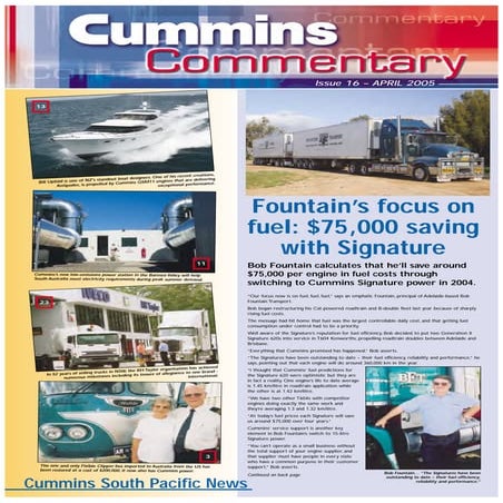cummins-commentary-issue-16-april_2005-web | PDF | Auto Type | Automotive