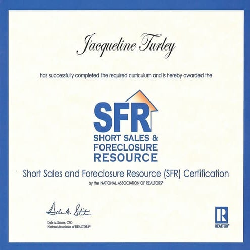 SFR Certification | PDF