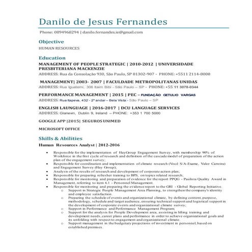 Normal CV | DOCX