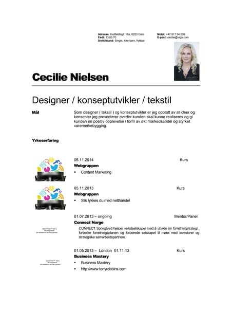 CV norsk
