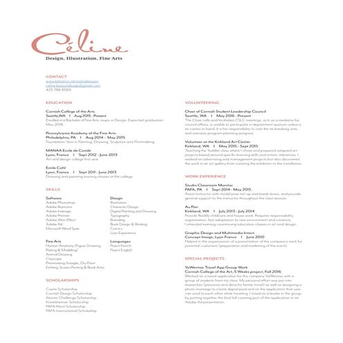 Resume Céline | PDF