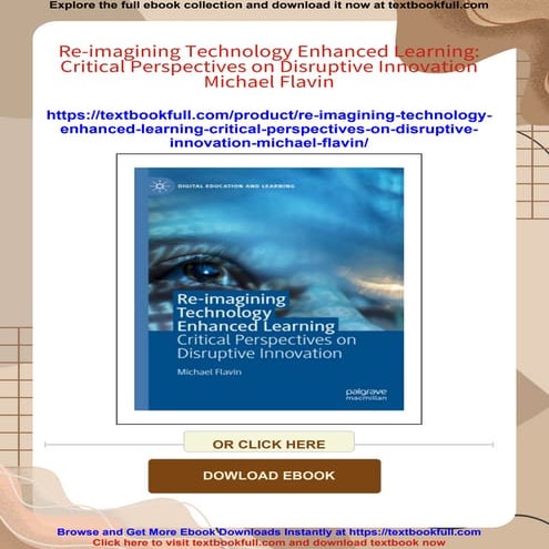 Re-imagining Technology Enhanced Learning: Critical Perspectives on ...