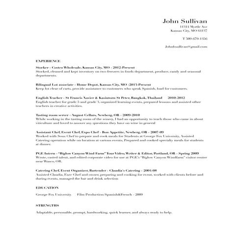 Current Resume | PDF