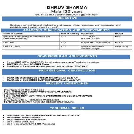 CV(dhruv) | PDF