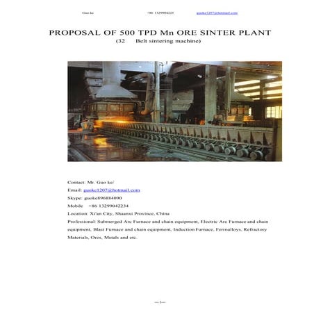 Sintering plant | PPT