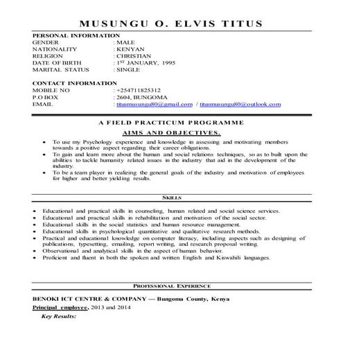 MUSUNGU O cv | DOCX