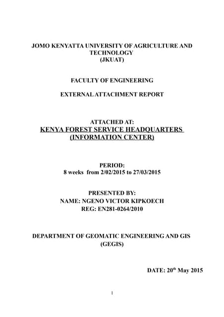 Computer science/ IT Fianl attachment report | PDF