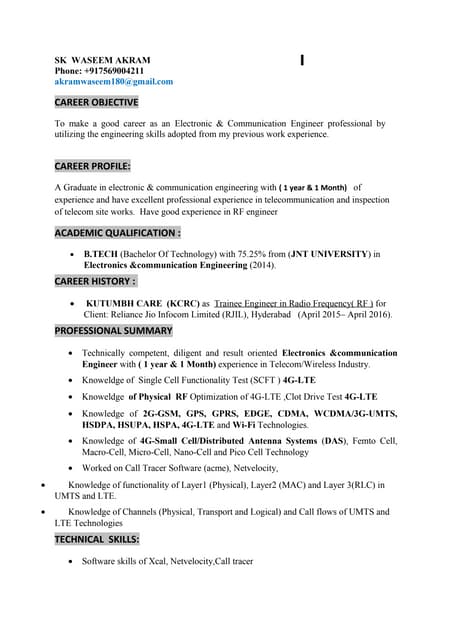 resume | DOCX | Computer Networking | Computing