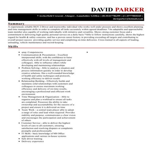 David Parker presentations