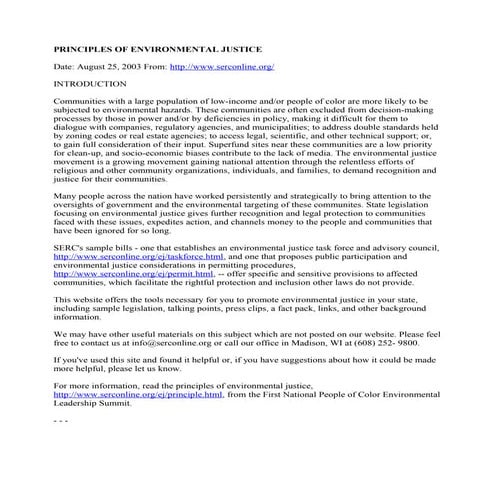 SERC_Principles_of_Environmental_Justice-4 | PDF