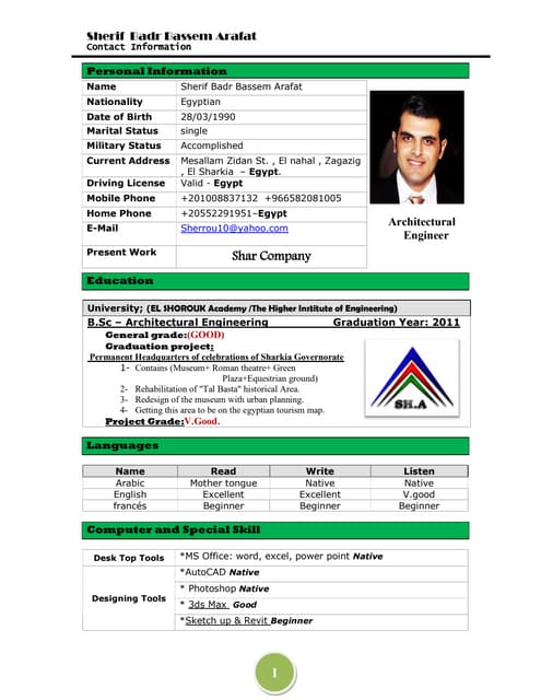 Baher Massoud - Structural Engineer- | PDF