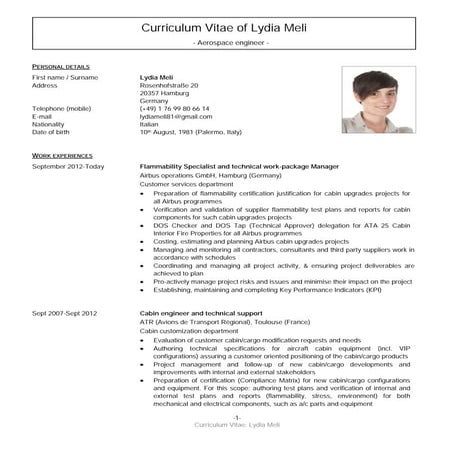 CV_Lydia Meli | PDF