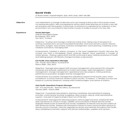 William (Will) Riddell CV | PPTX