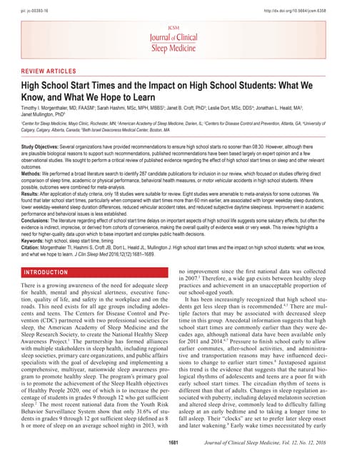 Later school start times for supporting the education.pptx
