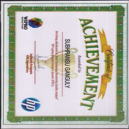 Certificate as Quality Analyst | PDF