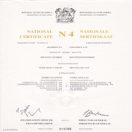Technical N4 Certificate | PDF
