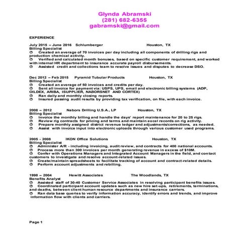 Sandy's Resume-2 | DOC