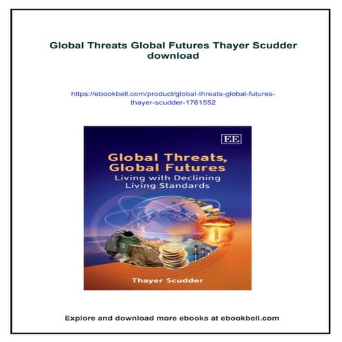 Global Threats Global Futures Thayer Scudder | PDF