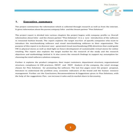 Project on Ptex Solutions (Autosaved) 2 | PDF