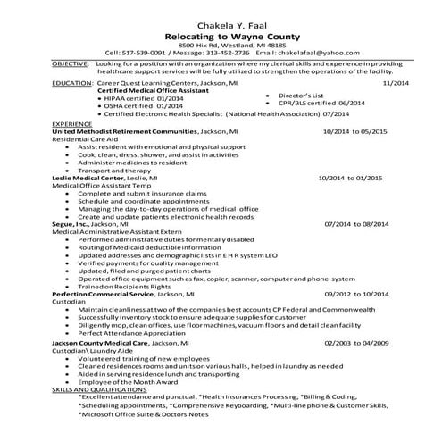 Faal - Chakela MAA RELOCATING 2 | DOCX