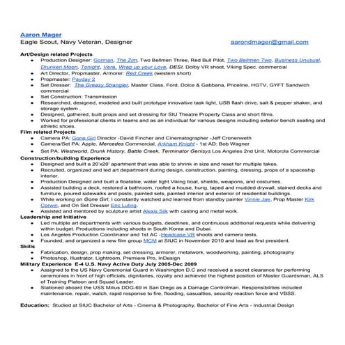 Joe-Parker-Resume-2016-Copy | PDF