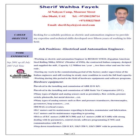 Sherif CV | PDF