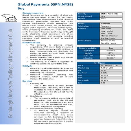Global Payments Research Report | PDF