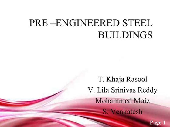 Pre Engineered buildings | PDF