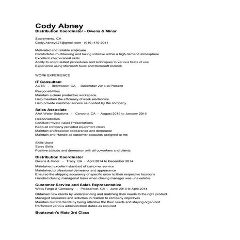 Casey Jones Resume_121014 | DOCX