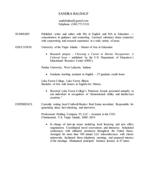 Christina Schiro Resume Aveda | PDF | Business and Finance