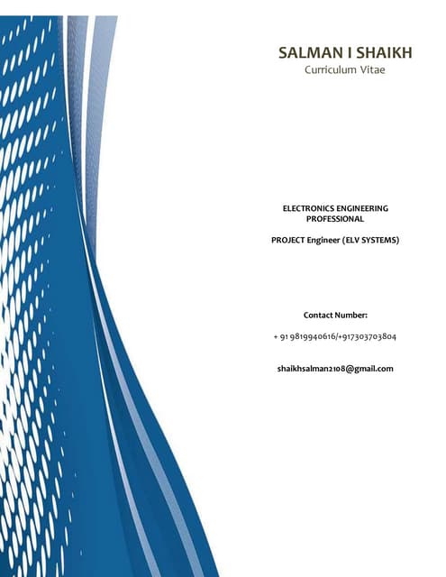 ELV ENGINEER RESUME | DOC
