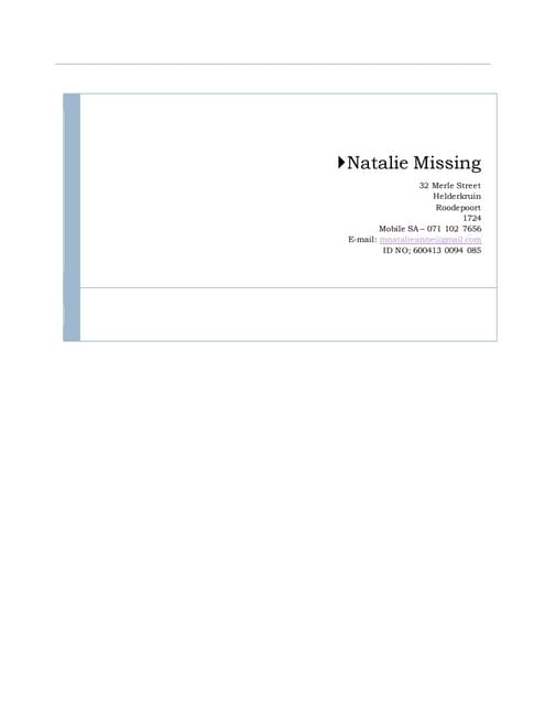 EFOMA TIMOTHY COVER LETTER | PDF