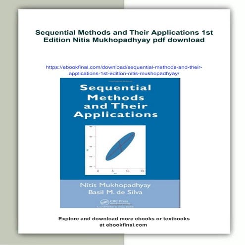 Sequential Methods and Their Applications 1st Edition Nitis ...