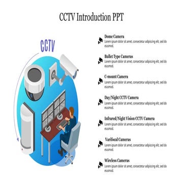 CCTV Introduction PPT with various option of cameras | PPTX
