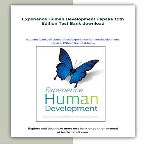Experience Human Development Papalia 12th Edition Test Bank | PDF