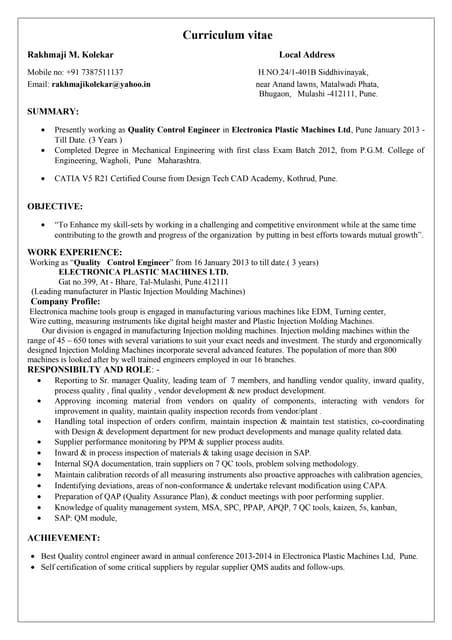 Deputy Manager Ravikishore Resume | PDF