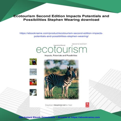Ecotourism Second Edition Impacts Potentials and Possibilities Stephen ...