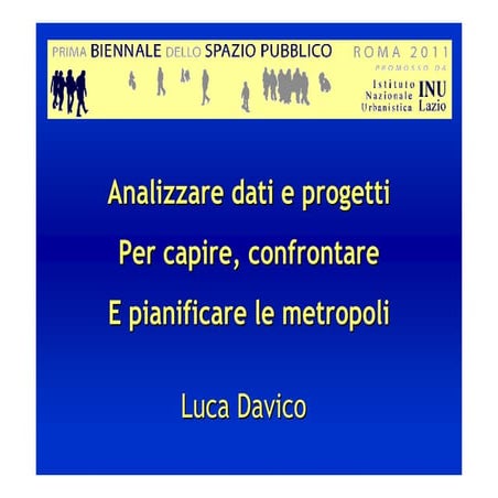 Davico - Dati e progetti per pianificare le metropoli | PPT