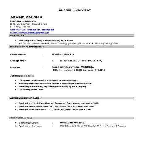 Arvind_Kaushik_Updated_cv | DOC
