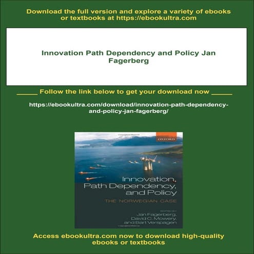 Innovation Path Dependency and Policy Jan Fagerberg | PDF