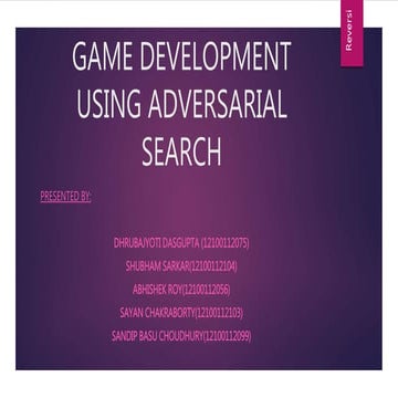 GAME DEVE | PPT