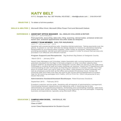 Denise Veliz Resume | DOCX