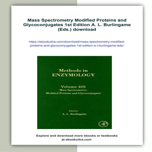 Mass Spectrometry Modified Proteins and Glycoconjugates 1st Edition A ...