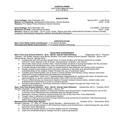 JoshHibbsResume | PDF