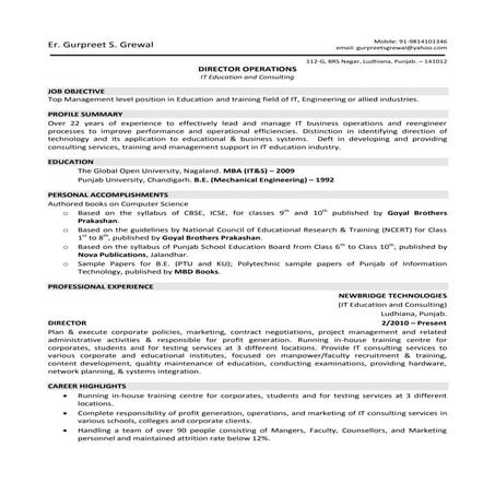 Resume NexGen | PDF | Business Administration | Business