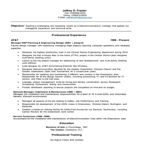 Jeff Frasier resume 2015 v2 | DOCX