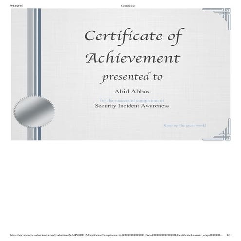 Certificate | PDF