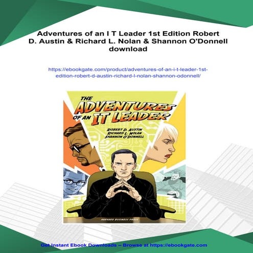 Adventures of an I T Leader 1st Edition Robert D. Austin & Richard L. Nolan & Shannon O'Donnell ...